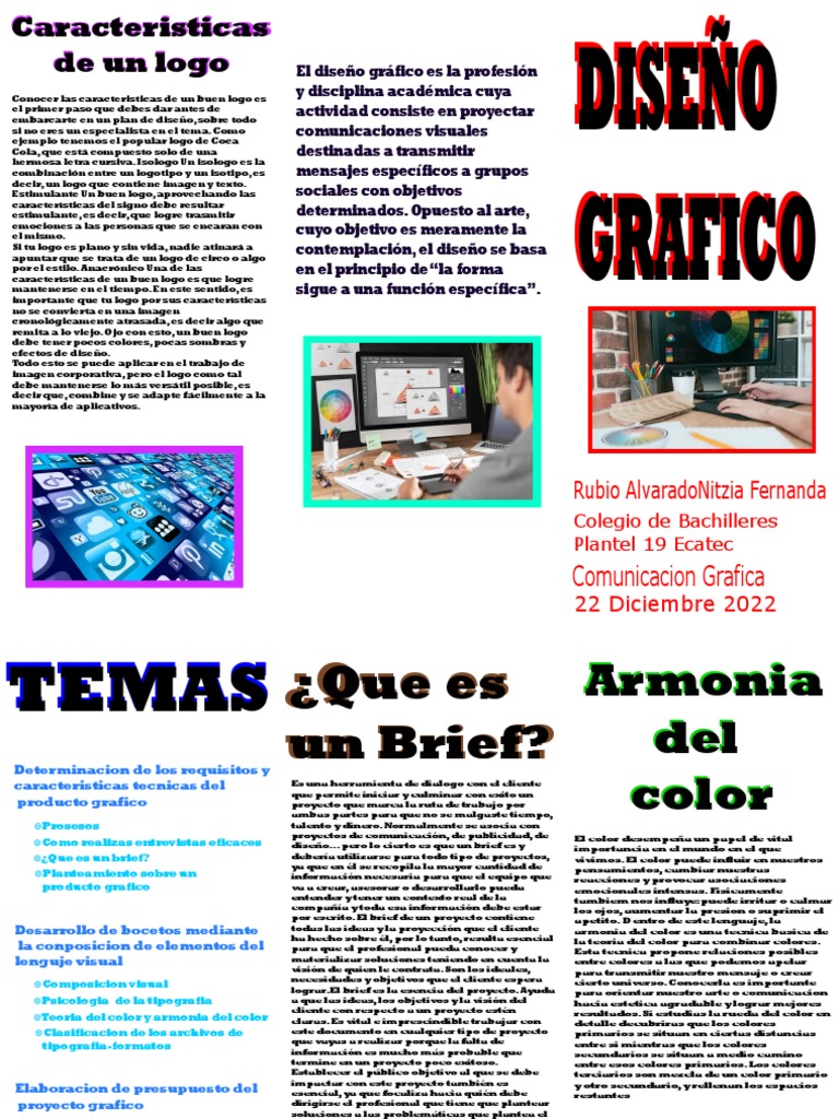Triptico Diseño | PDF | Diseño | Logos