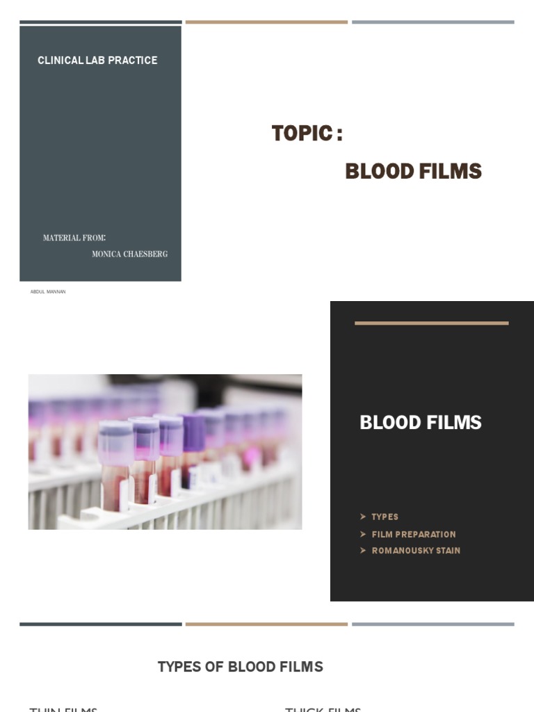 Blood Films | PDF | Staining | Blood
