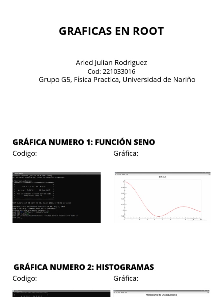 Graficas en Root | PDF