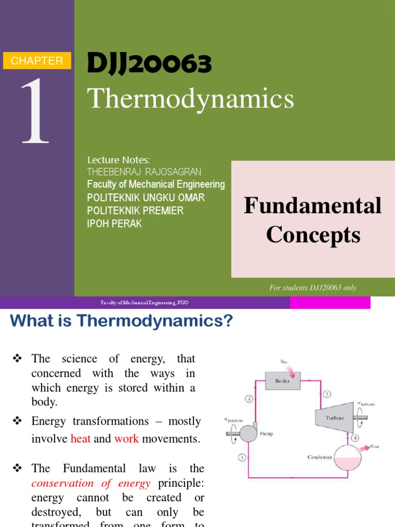 Chapter 1 - Fundamentals of Thermodynamics | PDF | Thermodynamics | Thermodynamic Equilibrium