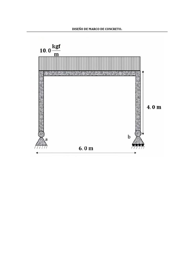 Diseño de marco de concreto armado para resistir cargas laterales | PDF
