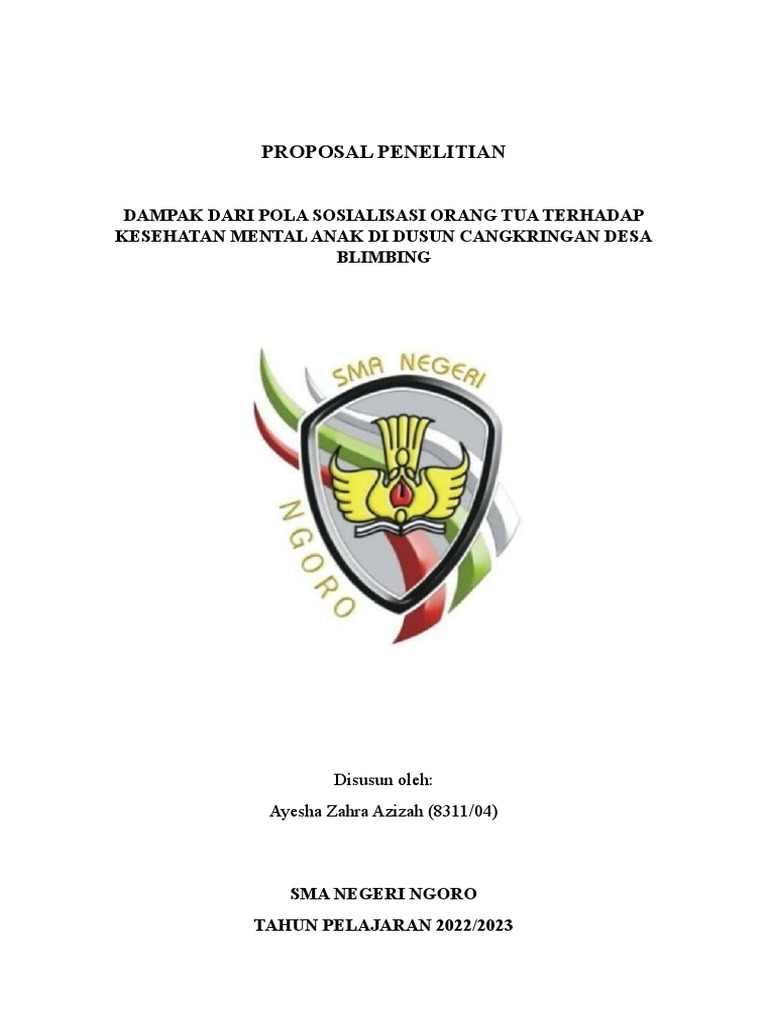 Proposal Penelitian Sosiologi-Ayesha Zahra A. - 04 - X IPS 2 | PDF Proposal Penelitian Sosiologi-Ayesha Zahra A. - 04 - X IPS 2 | PDF
