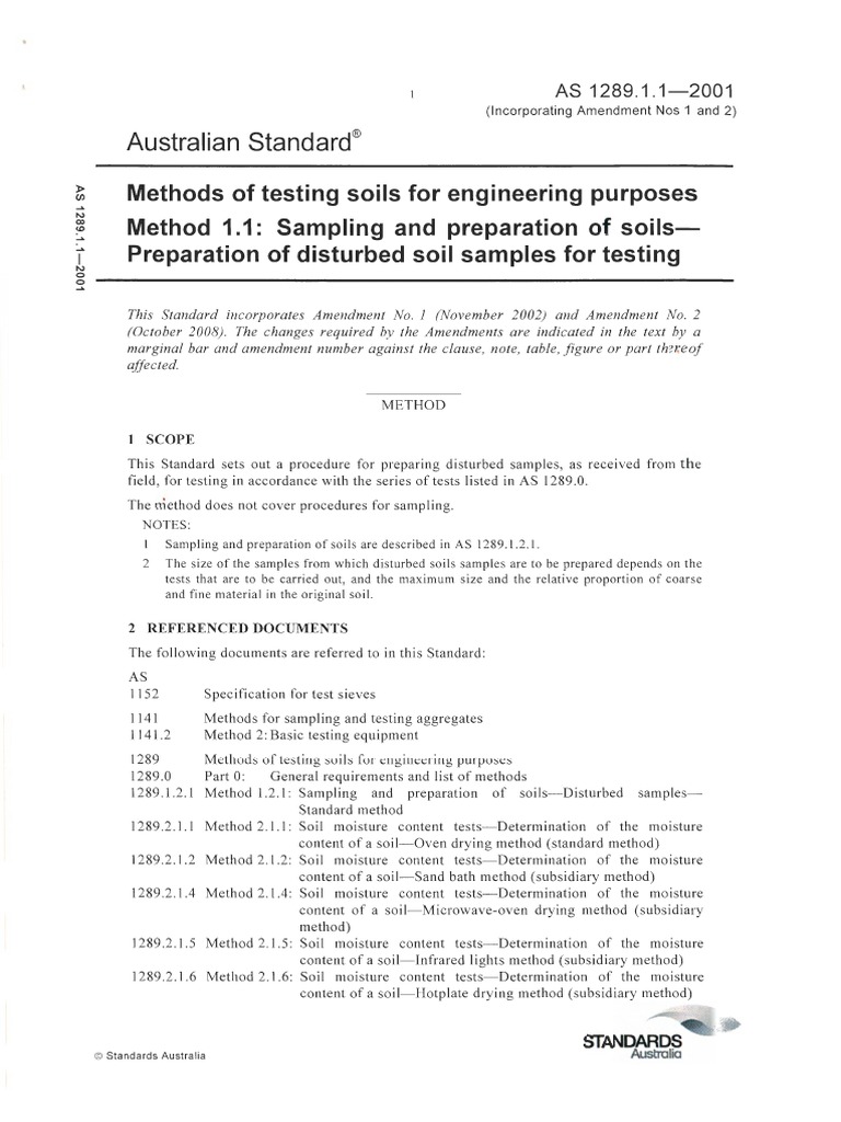 As 1289.1.1-2001 | PDF