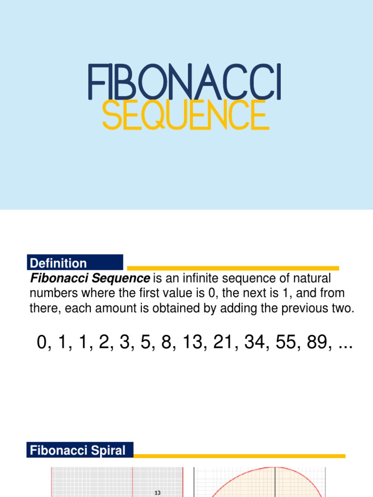 Lesson 1.3 Fibonacci Sequence | PDF | Arithmetic | Numbers