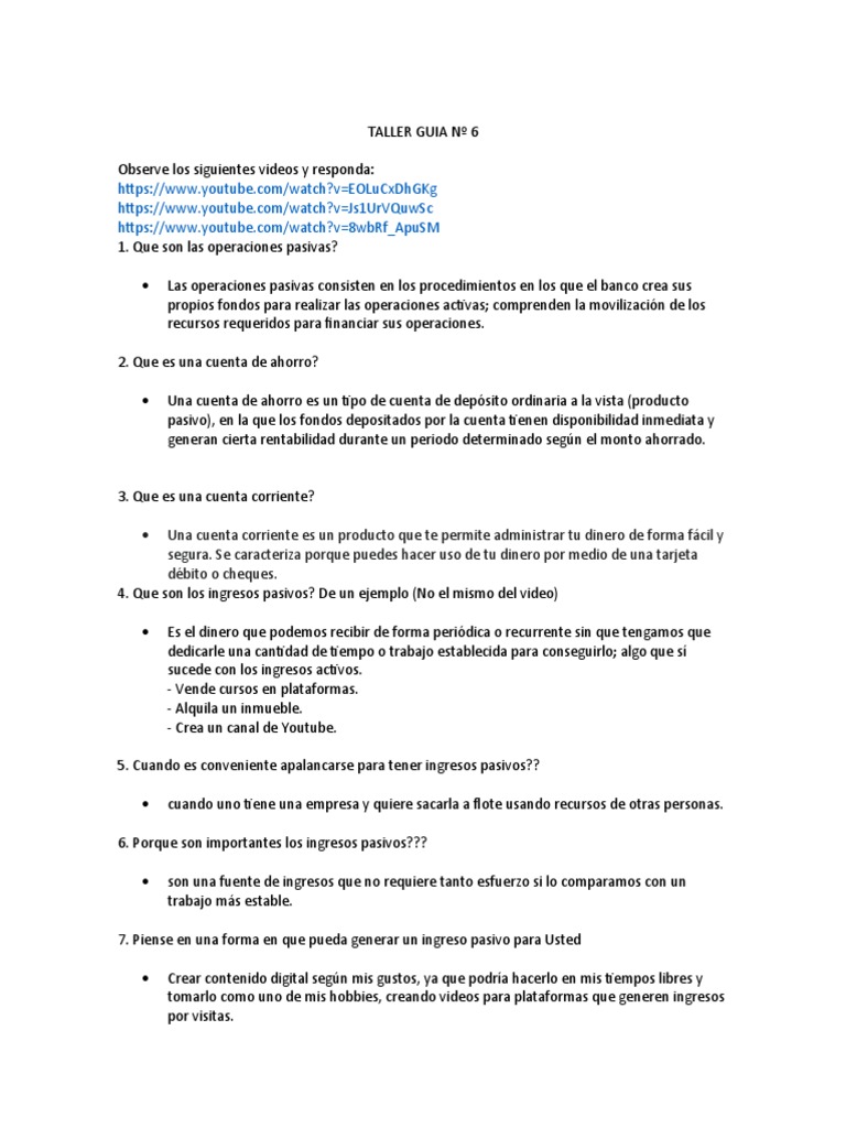 Finanzas: Operaciones Pasivas y Esquemas Ponzi | PDF