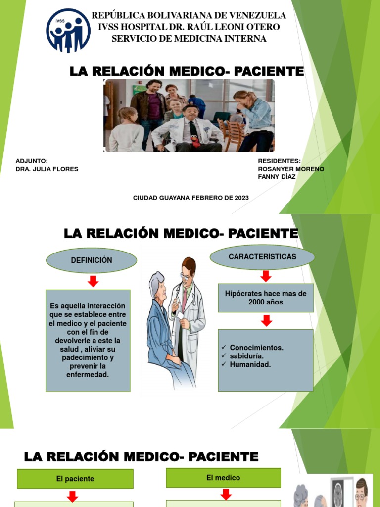 Relacion Medico-Paciente | PDF | Diagnostico medico | Medicina