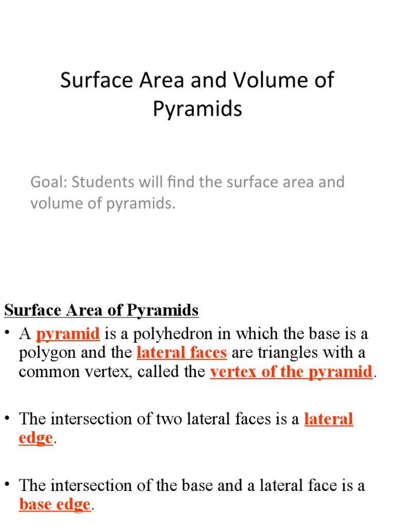 Chapter 8 Pyramids | PDF | Geometric Objects | Elementary Geometry