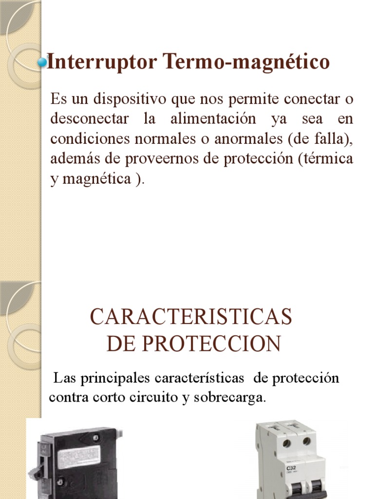 Interruptor Termomagnetico | PDF