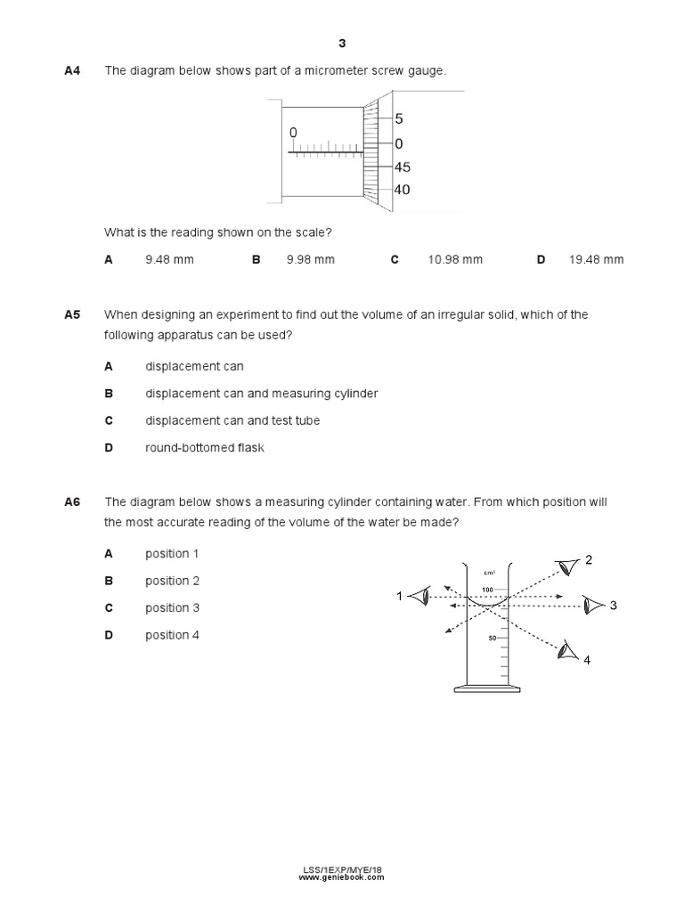 Secondary 1 Science SA1 2018 1 | PDF | Blood Vessel | Blood