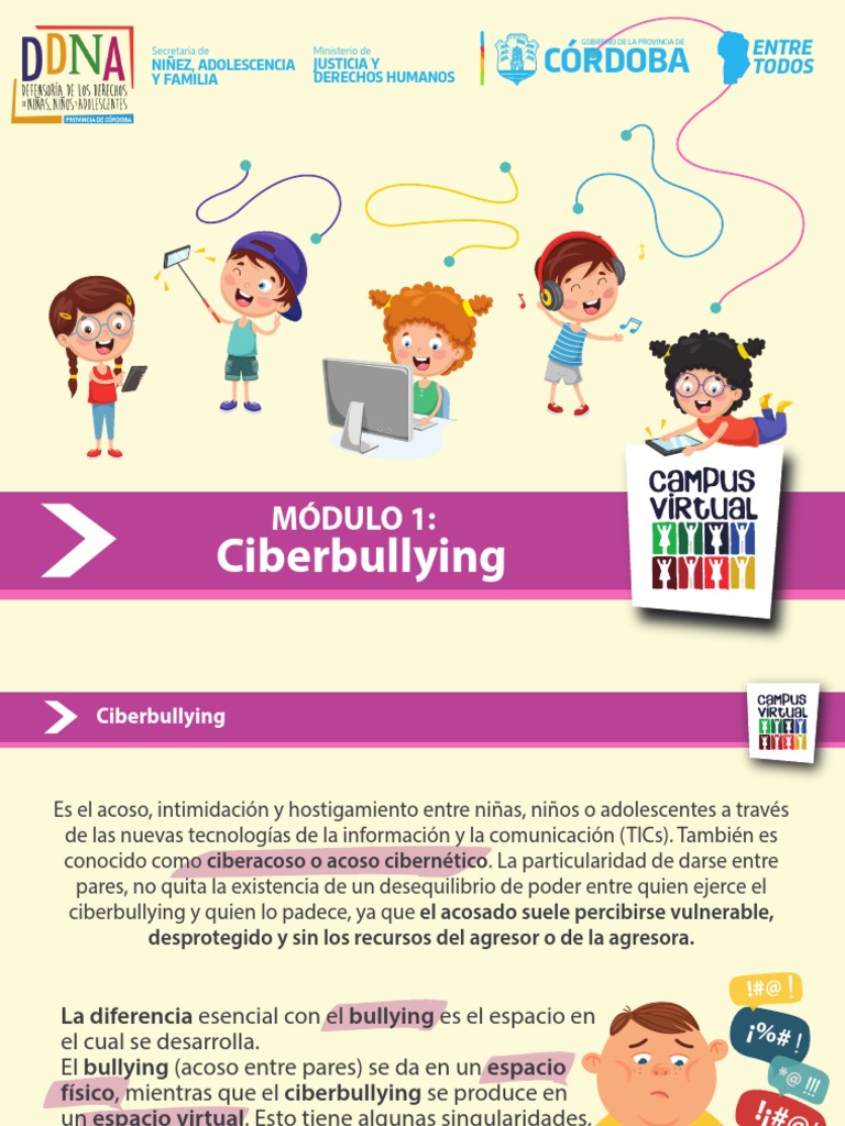 Modulo 1 - Ciberbullying | PDF | Acoso cibernético