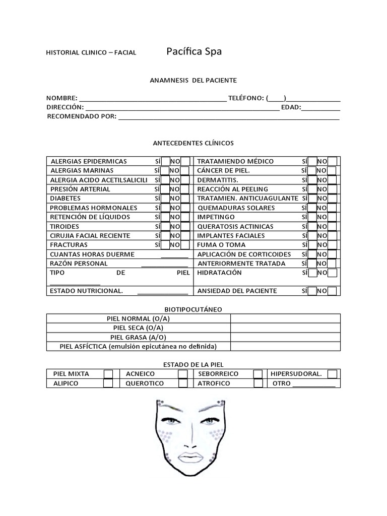 Historial Clinico-Facial | PDF Historial Clinico-Facial | PDF