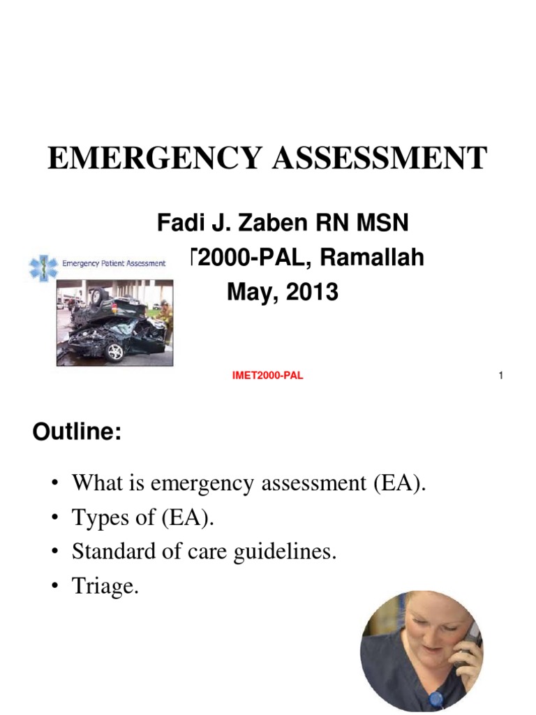 Emergency Assessment in Nursing Care | PDF | Injury | Cardiopulmonary ...