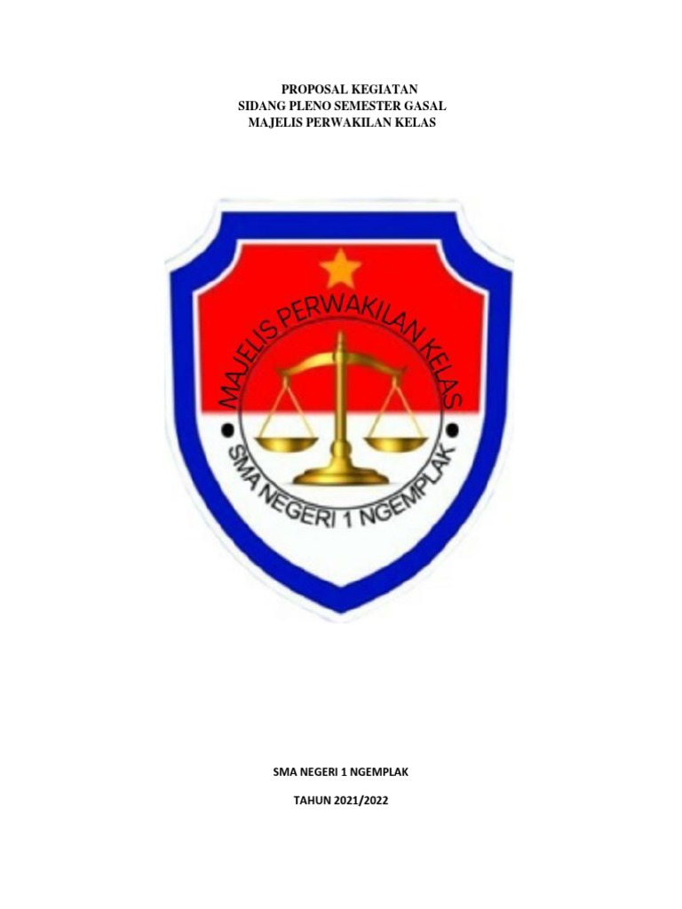 PROPOSAL KEGIATAN SIDANG PLENO - (1) (Autosaved) Salinan Salinan | PDF