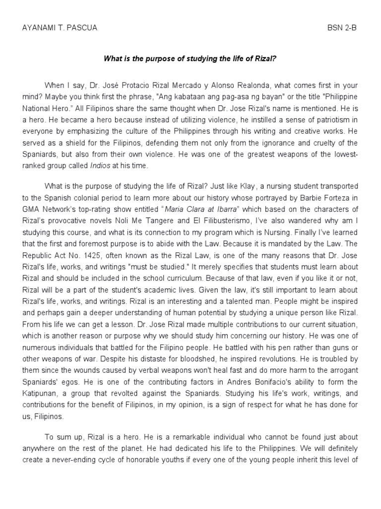 Studying Rizal | PDF