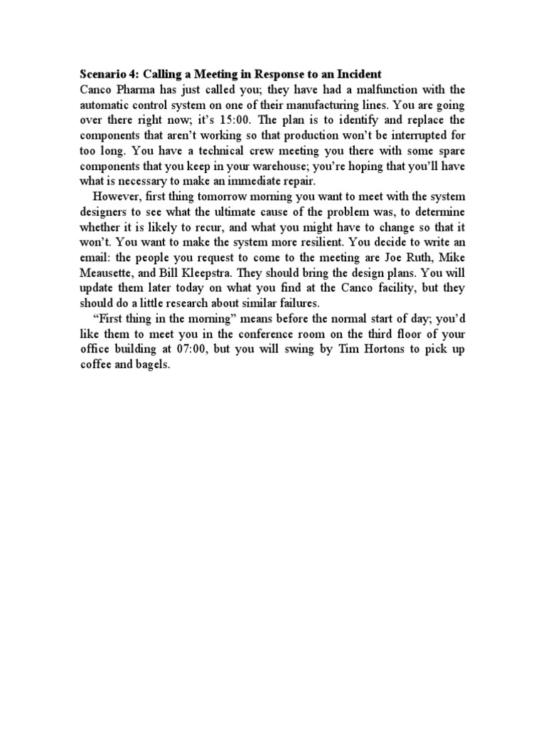 Email Writing Scenario 4 | PDF