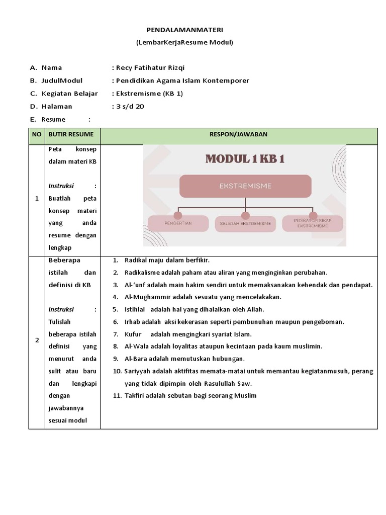 LK - RESUME KB 1 - Compressed | PDF