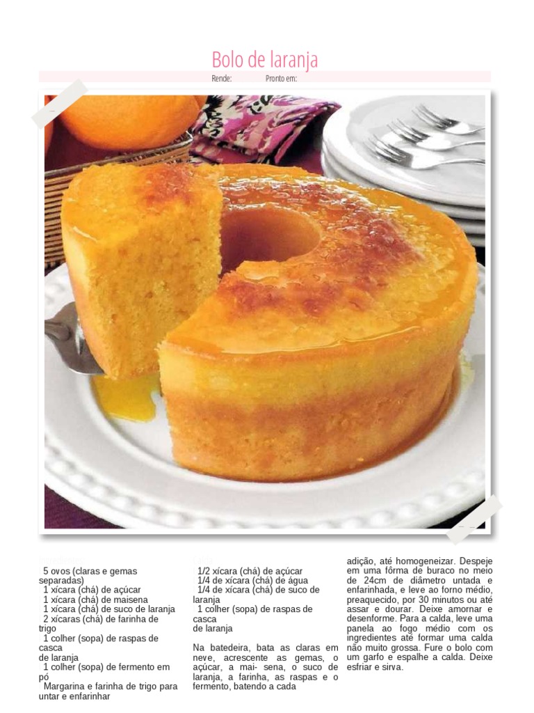 100 Receitas de Bolos Caseiros PDF | PDF | Bolos | Chocolate