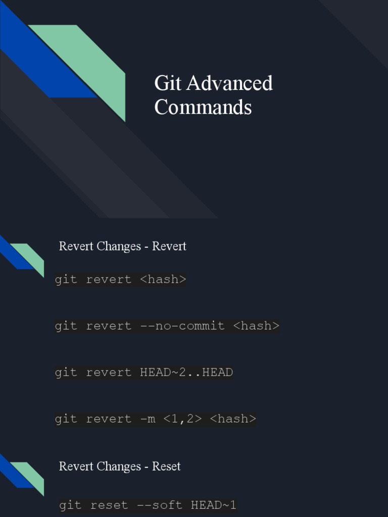 Advanced Git Commands | PDF