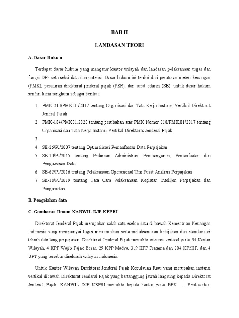 BAB II Landasan Teori PKL | PDF
