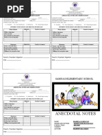 COT Observation Notes Form 2024-2025 | PDF