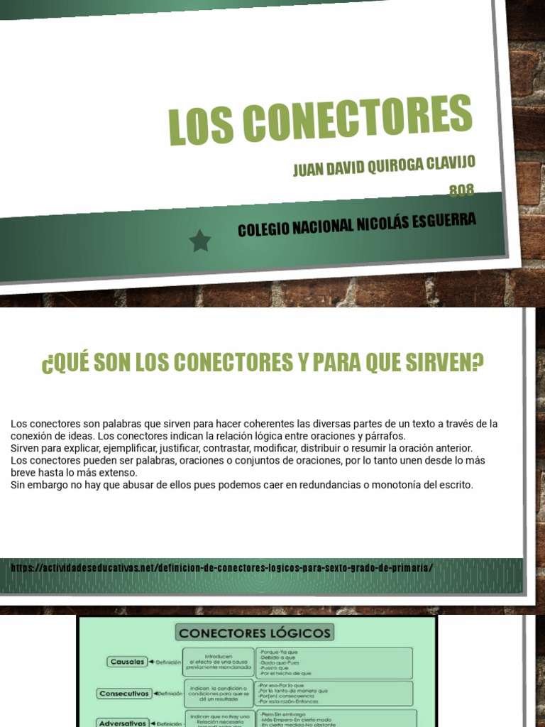 Guía de Conectores para Estudiantes | PDF