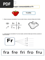 Prueba Grupo Consonantico FR FL | PDF | Artes del Lenguaje y Comunicación