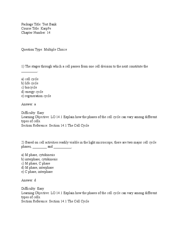 CH 14 | PDF | Meiosis | Mitosis