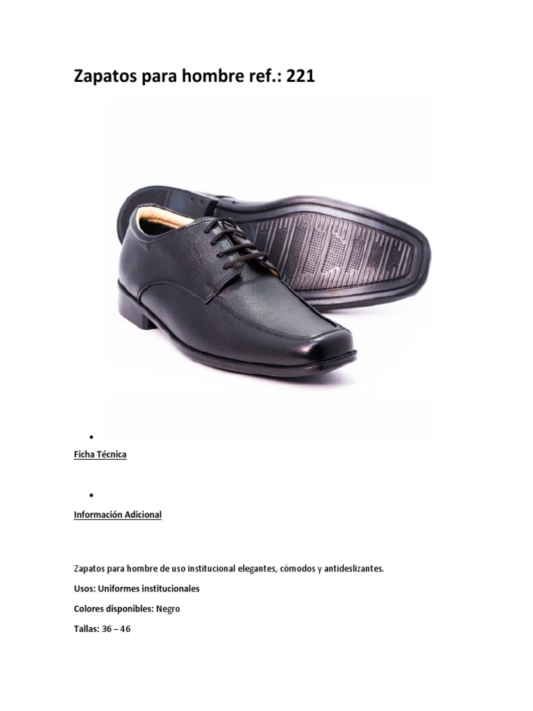 Zapatos para Hombre Ref | PDF | Zapato | Tendencias culturales