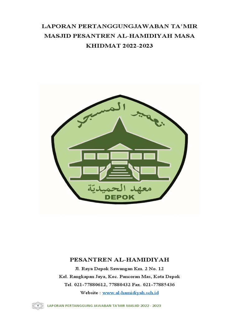 LPJ Ta'Mir Masjid 2022-2023 | PDF
