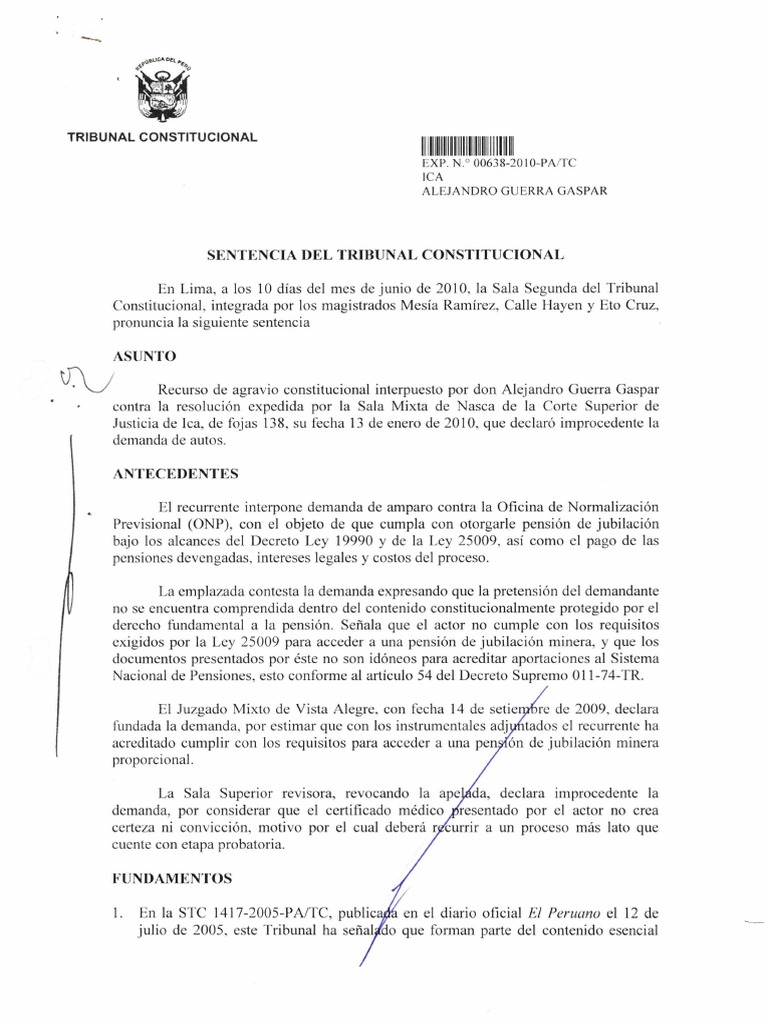 SENTENCIA AD MINORIS AD MAYORIS 00638-2010-AA Ad Minoris Ad Maius | PDF ...