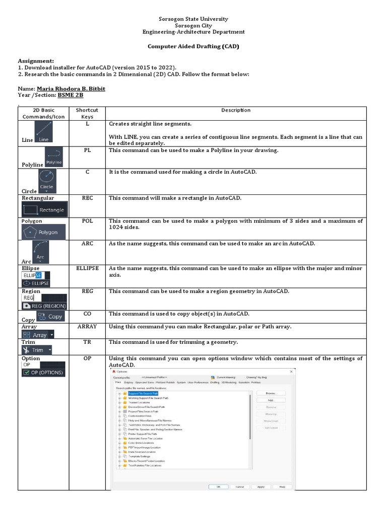 CAD Week 2 Assignment | PDF | Rectangle | Auto Cad