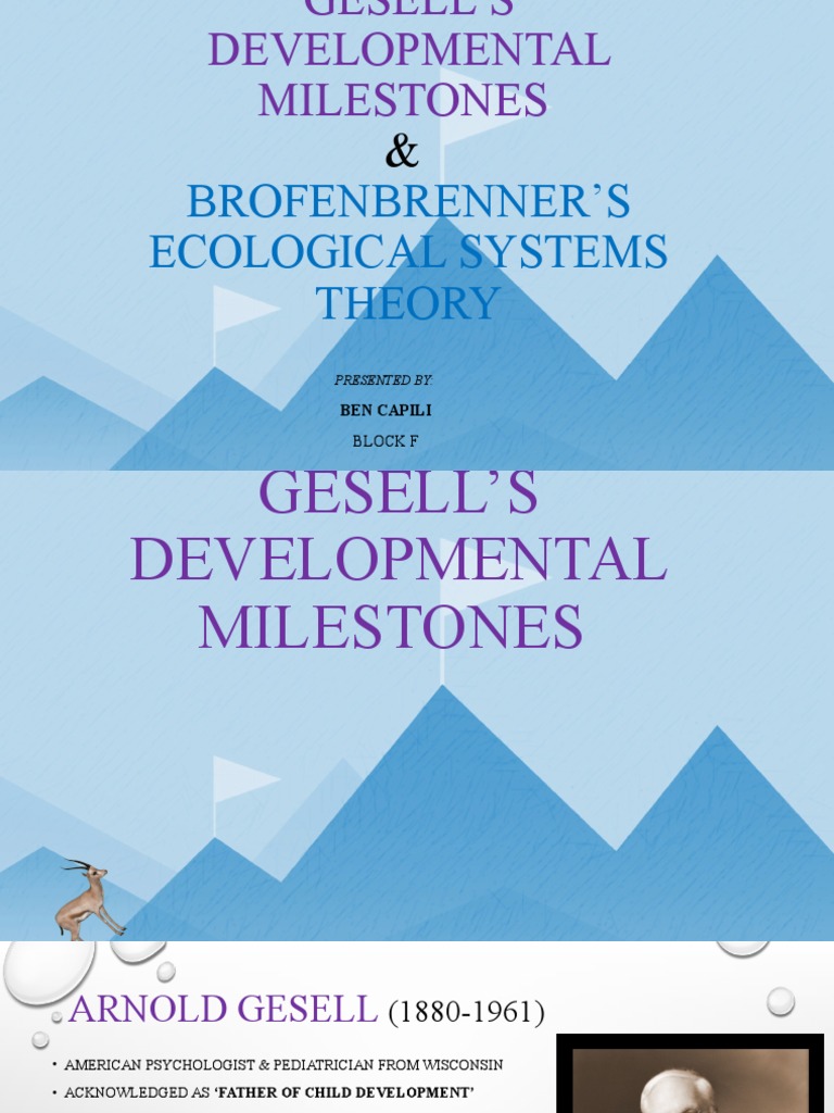 Gesell’s Developmental Milestones | PDF | Developmental Psychology ...