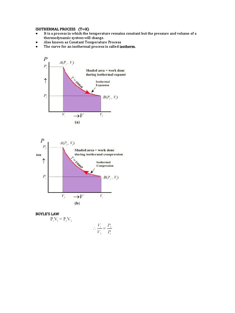 Isothermal Process Explained with Examples | PDF