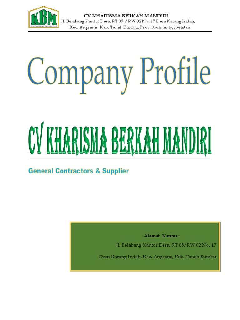 # Company Profile CV KBM Update | PDF