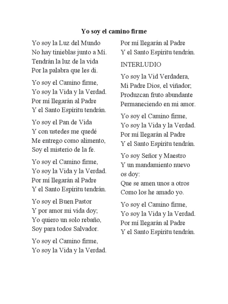 Yo Soy El Camino Firme | PDF