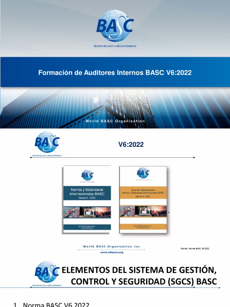 Presentación Norma BASC V6 | PDF | Auditoría | Contralor