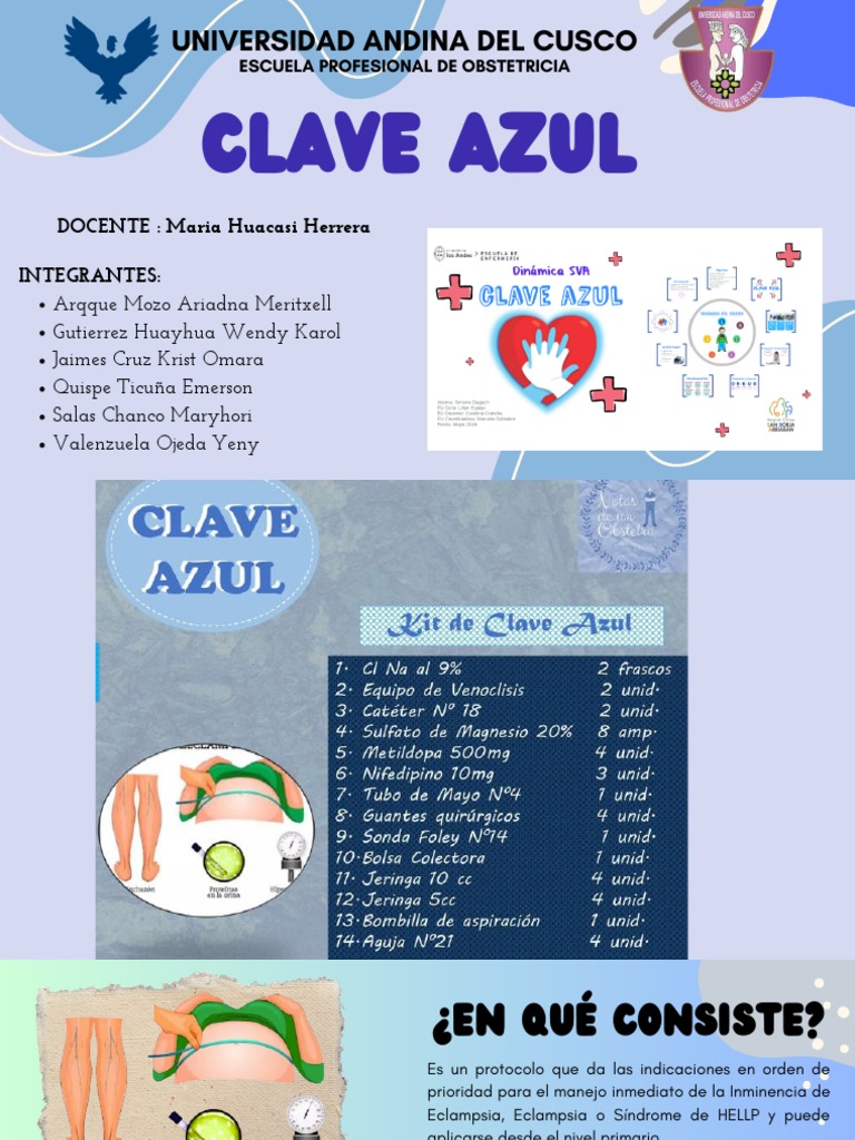 Protocolo Clave Azul en Preeclampsia | PDF | Reproducción humana | Parto