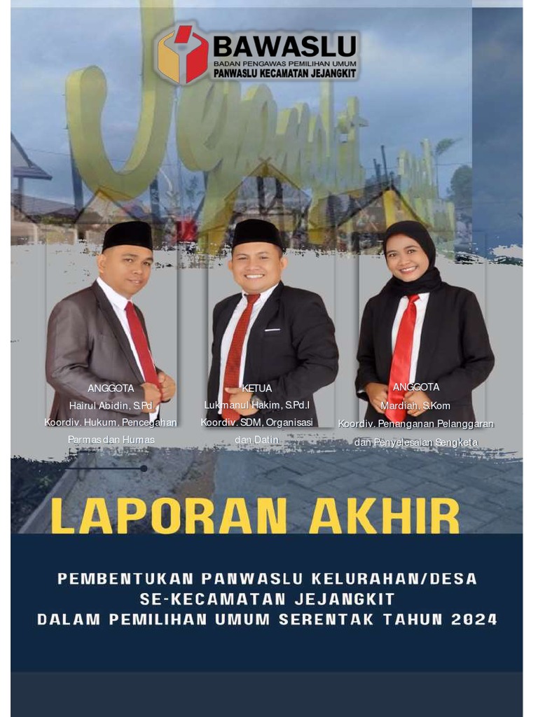Laporan Akhir Pembentukan PKD Kecamatan Jejangkit 2023 | PDF