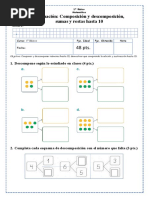 Guia de Descomponer Números Del 0 Al 10 de Forma Pictórica. | PDF