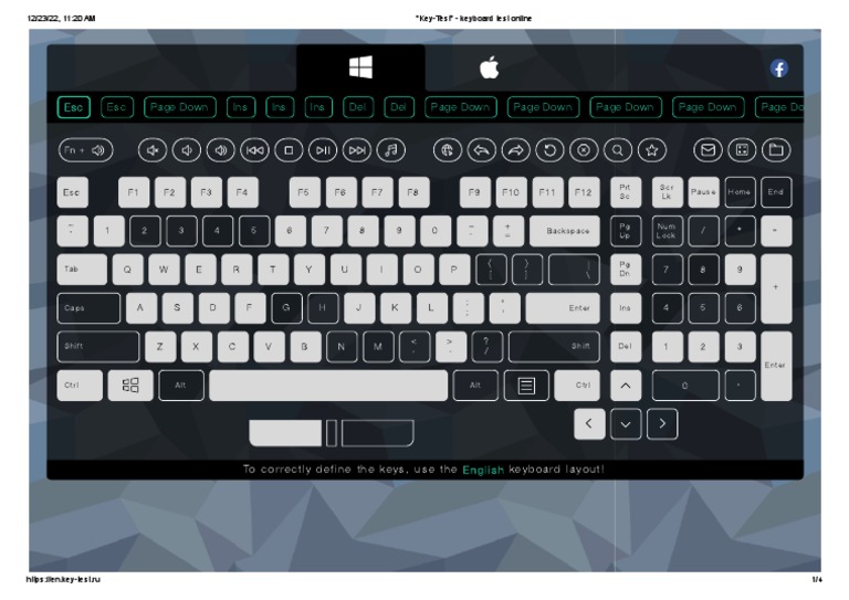 Key-Test - Keyboard Test Online | PDF | Computer Keyboard | Computing