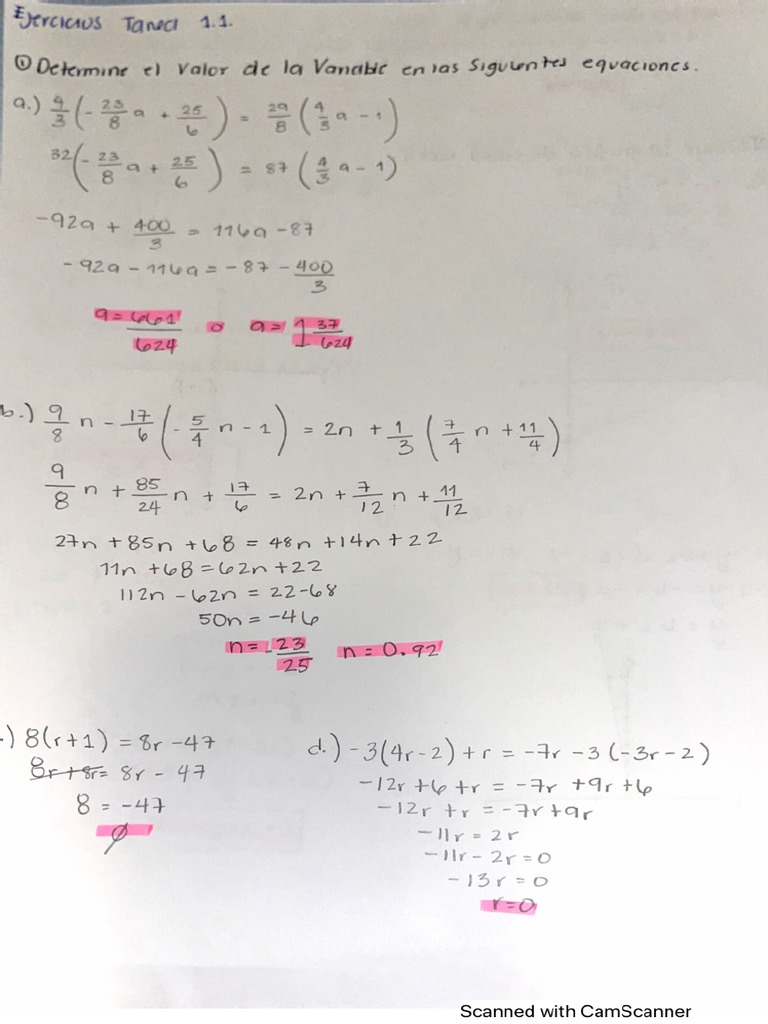 Tarea Algebra 1.1 | PDF