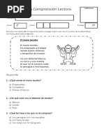 Comprension Lectora 2° | PDF