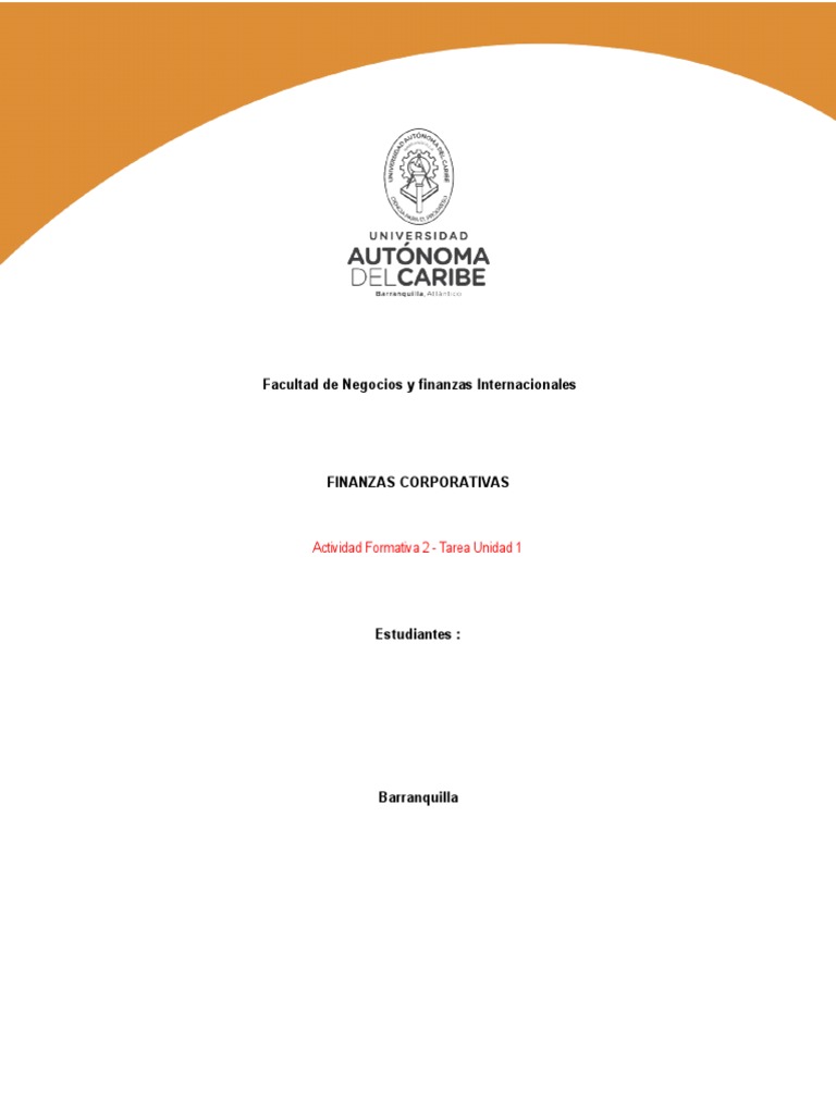 Formativa 2 Unidad 1 | PDF