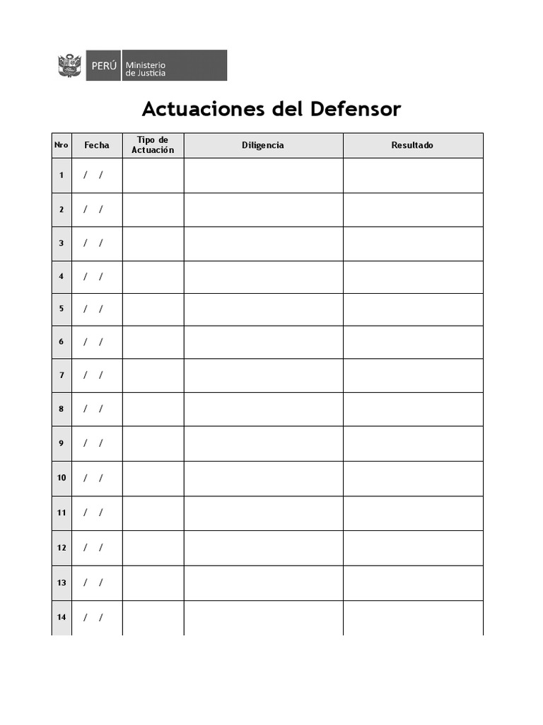 Acciones Defensor 1 | PDF