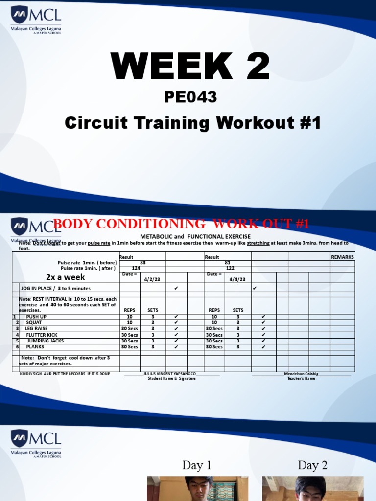 Yapsangco CTW#1 Pe043 | PDF | Strength Training | Sports Science