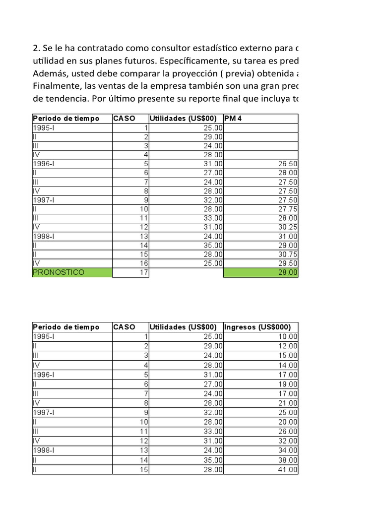 Problema 2 - Excel | PDF