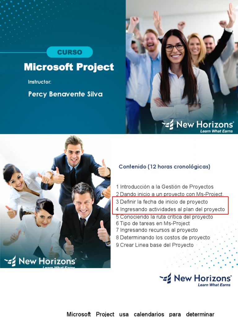 MS Project Sesión 2 2023-04 | PDF | Informática