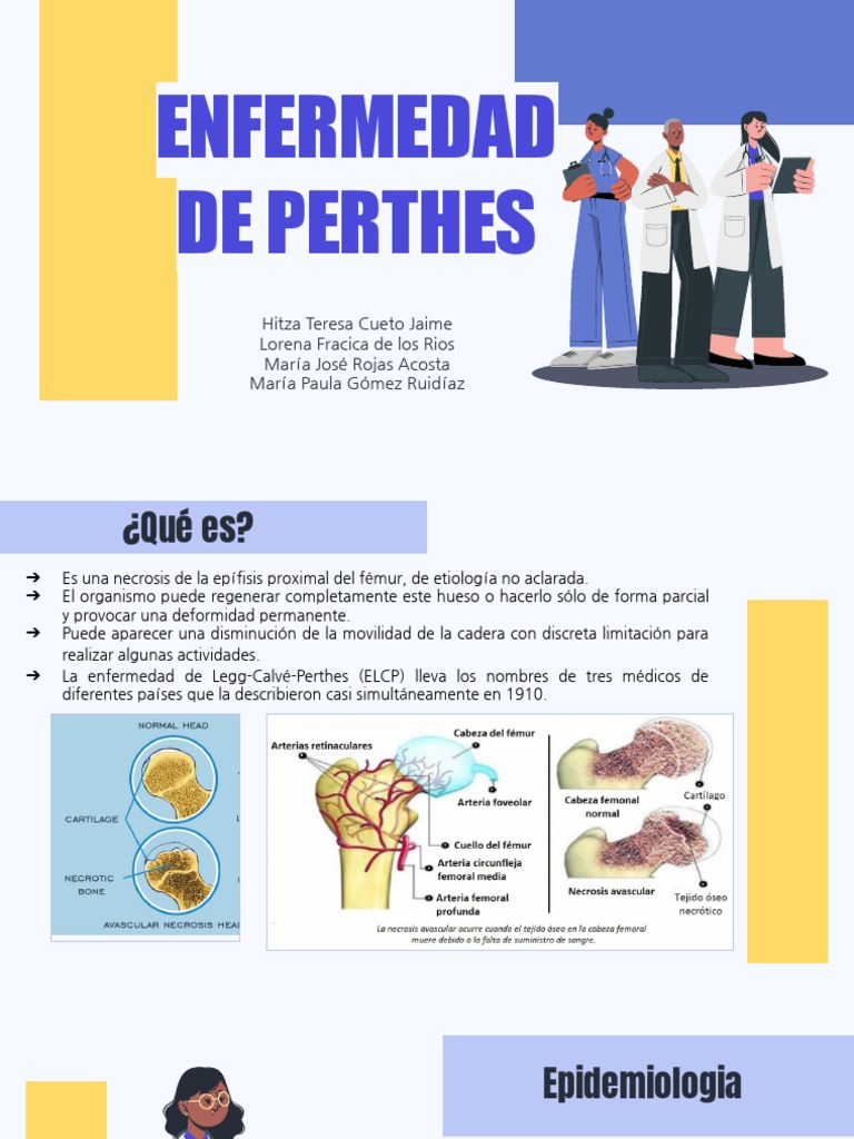 Enfermedad de Perthes Diapos | PDF | Hueso | Sistema esquelético