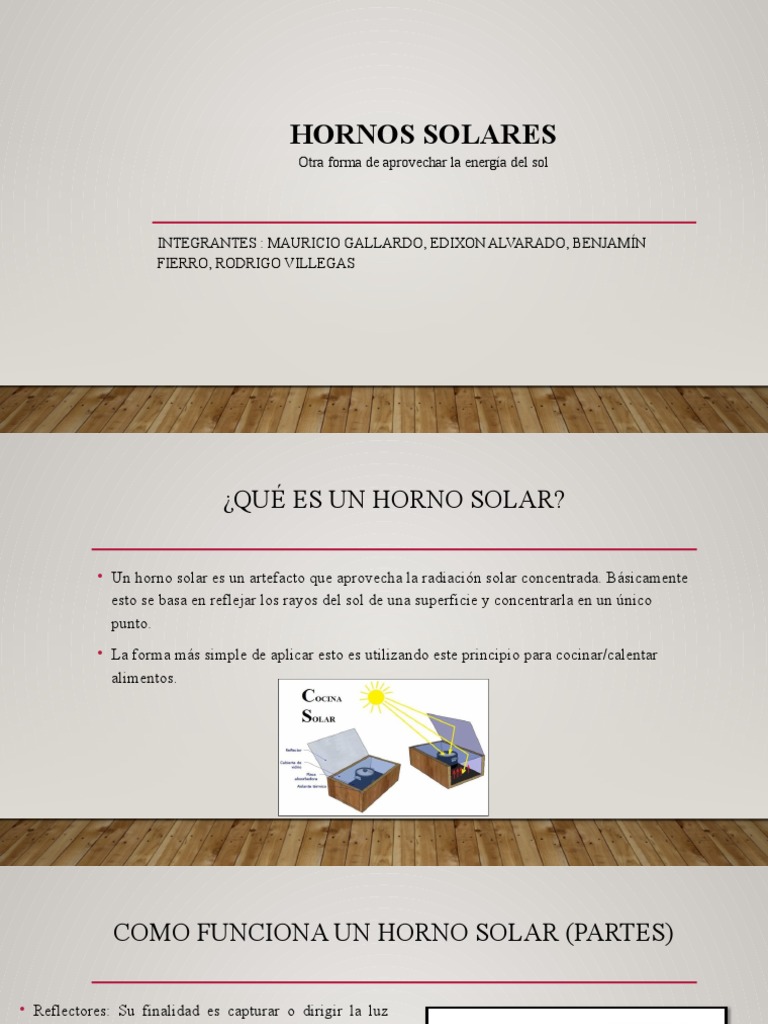 Ventajas y desventajas de hornos solares | PDF