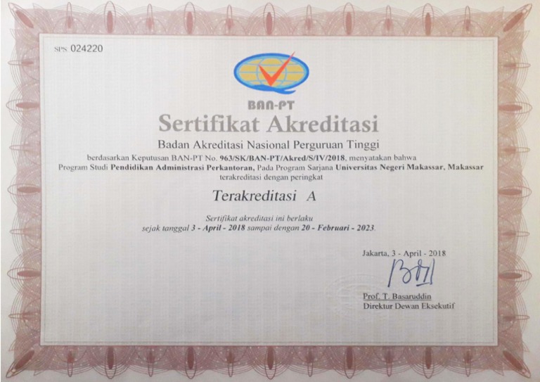 Akreditasi Prodi A | PDF